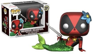 Funko Pop Marvel Mermaid Deadpool #321 (Metallic) - Pop Marvel Mermaid ...