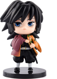 ComicSense Demon Slayer Anime Action Figure, Water Hashira Pillar Chibi ...