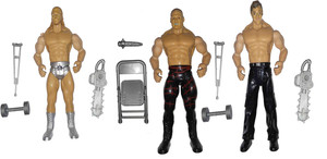 Inquisitive WWE Set of 3 Wrestling Action Figures Models With Weapons ...
