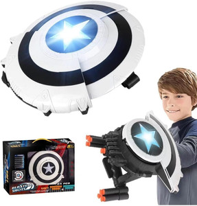 Kidskadai Captain America Shield Gun Superhero Toys, Blaster Reveal ...