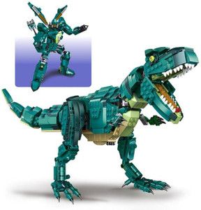 Icw Changeable Series Spinosaurus Spine Back Dragon DIY Building Block ...