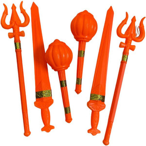 Prapti Mart Plastic Shiv Trishul Sword Gada Toys for Kids Weapon Role ...