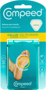 Compeed Fast Healing Callouses Plasters with Under Foot Rubbing ...