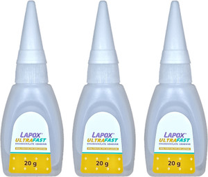 CMR Lapox Ultra Fast Instant Adhesive 3Pcs with Extra Cap and Tube ...