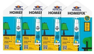 FEVICOL HOME FIX, Instant grip (pack of 4), high-strength, multisurface ...