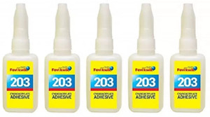 Pidilite Fevikwik 203 Cyanoacrylate Adhesive ( 5 U x 20 ml each ...