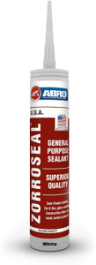 ABRO Waterproof General Purpose White Silicone Sealant Adhesive 260 ml ...