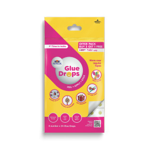 fevicol Glue drops for instant and non messy. Just Peel, Apply & Stick ...