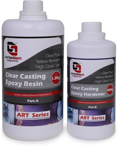 carbonblack composites Epoxy Water Clear Casting Resin kit | 1200+400g ...