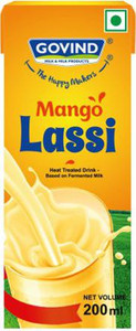 Govind Milk and milk products Tetra Mango Lassi (Pack of 14) Get 1 Free ...
