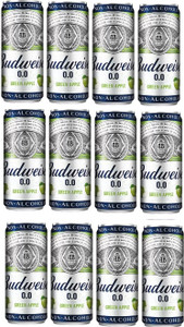 Budweiser Non Alcoholic Green Apple Can 330ml pack of 12 Can Price in ...