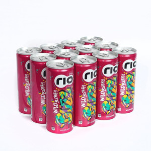 Rio Wild Berry Bubbly Fruit Drink Can | Exotic Juice + Fizz | Pack of ...