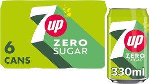 7UP Zero Sugar Refreshing Taste Lemon Lime Can Price in India - Buy 7UP ...