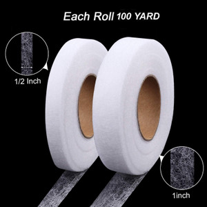 D-fix 100 Yards Fabric Fusing Tape Fusible Bonding Web Adhesive Hem ...