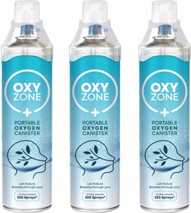 Oxyzone Natural Oxygen Portable Cylinder (3 x 12 L) (3x 250 puffs ...