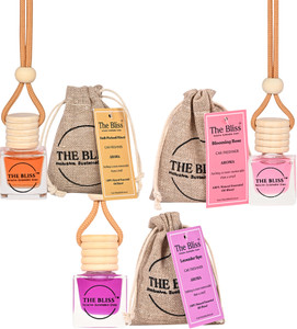 The Bliss Car Air Freshener in Glass bottle Oudh Patchouli, Blooming ...