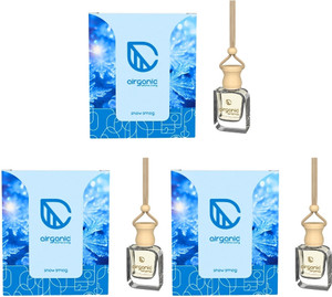 Airganic Aroma Combo Offer: Snow Smog |Pack 3| Car Freshener Diffuser ...