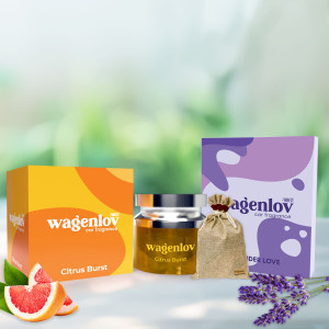 3003BC Wagenlov Citrus Burst Gel Lavender Organic Car Air Fragrance ...