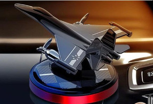 WLEWORLDLOOKENTERPRISES ™Red Fighter Jet Metal Solar Perfume For Car ...