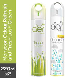 Godrej Aer Monsoon Odour Refresh and Fresh Lush Green Spray Monsoon ...