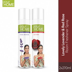 POUR HOME Red Rose & Lovely Lavender Room Freshener Spray Price in ...