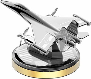 Favoto Car Air Freshener Fighter Solar Power Plane Diffuser Alloy ...