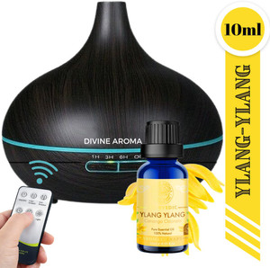 Divine Aroma Funnel Top Ultrasonic Aroma Diffuser & Ylang Ylnag Pure ...