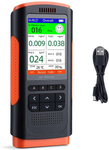 VeeDee Portable Air Quality Pollution Detector Meter with Color Graphic ...