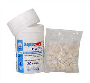 Aquapura Water Purifies Tablet Each For 20 Ltrs Water 100 Tablets Pack ...