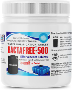 BACTAFREE 500 Water Purification Tablets-Disinfectant for Overhead ...