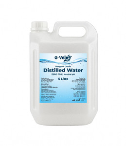 Gvelos Distilled Water 5L | Zero TDS | For Battery, Lab, Steam Iron ...