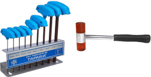 TAPARIA TAKM9 Steel Handle Allen Key Set (Multicolour, 9-Pieces) SFH30 ...