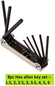 Inditrust new Heavy duty Folding 8pc Hex allen key set Allen Key Set ...