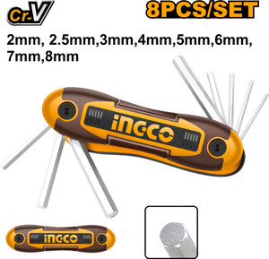 INGCO HHK14081 Folding Allen Key Set Price in India - Buy INGCO ...