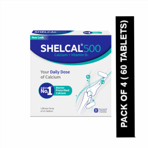 SHELCAL Calcium + Vitamin D3 For Strong Bones | India's No.1 Doctor's ...
