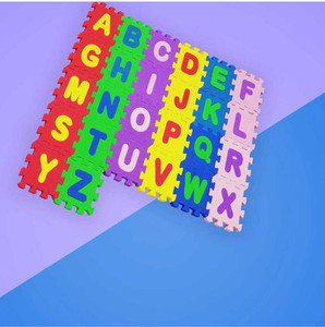 RATHEE ABC & Numbers Mini Foam Puzzles Mat for kids Learning, Fun ...