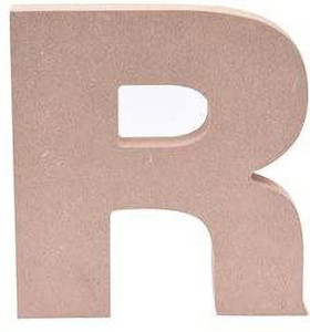 LITTLE BIRDIE Wooden Capital Alphabet R Wood Cutout for Arts Crafts ...