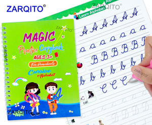 ZENDOLF Cursive writing magic practice book 4Book+10Refills Price in ...