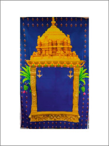 Talambralu Backdrop Cloth For Ceremonies Blue Background Mandapam ...