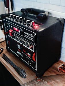 world voice WV SERIES DJ LED CUBE-25NS BT Amplifier Cube With ECHO MIC ...