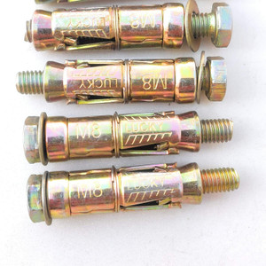 EVEREST Nut & Bolt Set 8mm Wall Anchor Fasteners Screws for Concrete ...