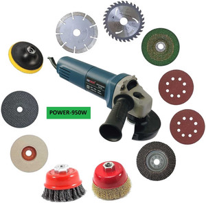 Inditrust Blue 950W 6-100 Angle Grinder With Multi Usable Combo 100% ...