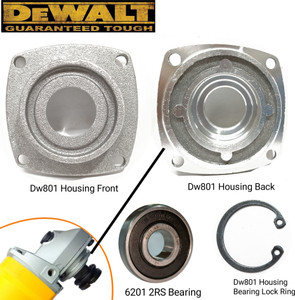 luckyParts Dewalt Angle Grinder DW801 Spare Parts Housing, 6201 bearing ...