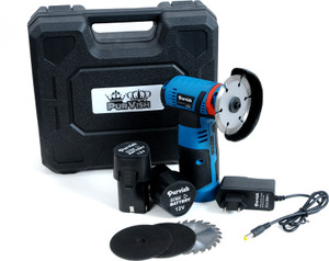 purvish 3" Portable Grinder Machine, 2 Rechargeable Battery 12 V Angle ...