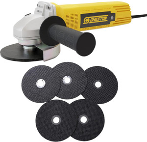 CHESTON 4" 850W Angle Grinder - Yellow with 5 Cutting Wheels Angle ...