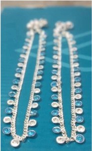 yuvaan crystal 4 no firoza full part Stainless Steel Anklet Price in ...