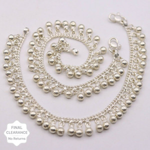 RN PAYAL Indian Traditional Ethnic Fancy Foot Jewelry Silver Plated ...