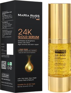 Maria Ross 24K Gold Serum for Exfoliating and Brightining Skin with ...