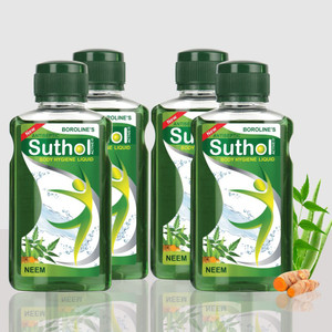 BOROLINE's SUTHOL Active Neem 200 ml X 4 | Stops Irritations, Prickly ...