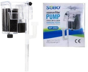 Animaux Sobo WP-206H Mini Transparent Nano Hang On Filter with Surface ...